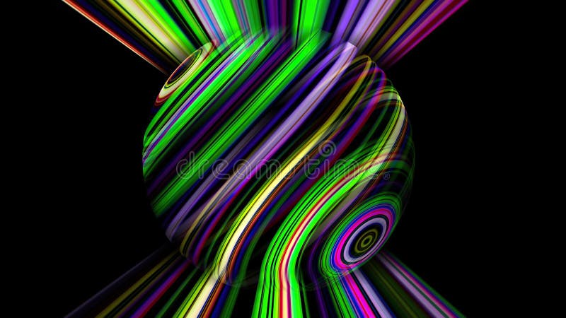 Colorful Sphere with Light Rays Stock Illustration - Illustration of ...