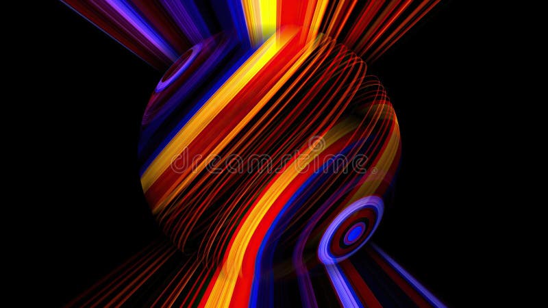 Colorful Sphere with Light Rays Stock Illustration - Illustration of ...