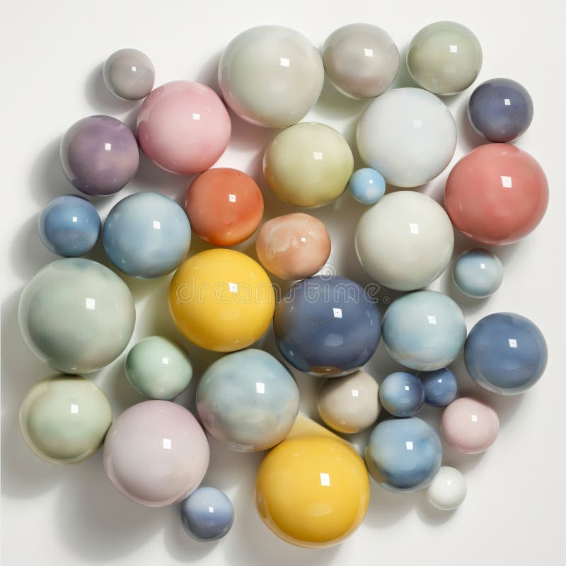 Colorful Spheres Collection Stock Photo - Image of tactile, decor ...