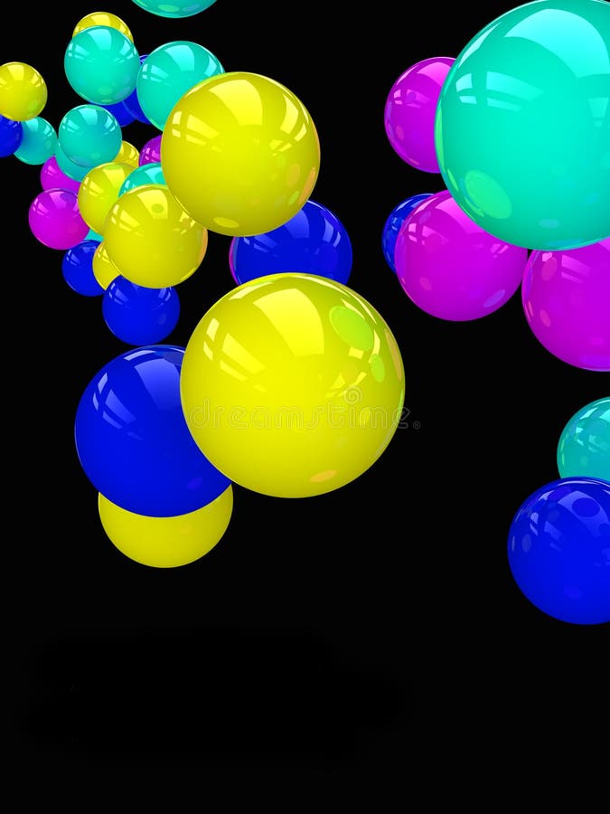 Colorful spheres stock illustration. Illustration of graphic - 45946066