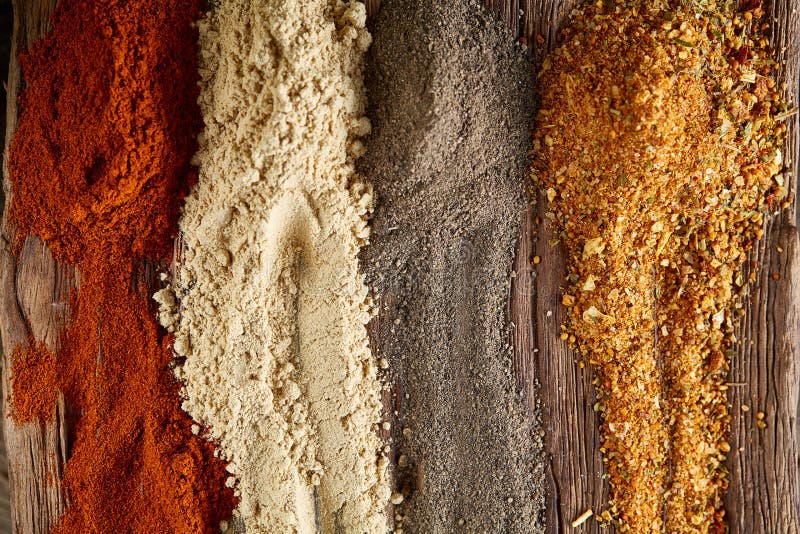 Colorful Spice Background with Different Color Spices, Macro, Selective ...