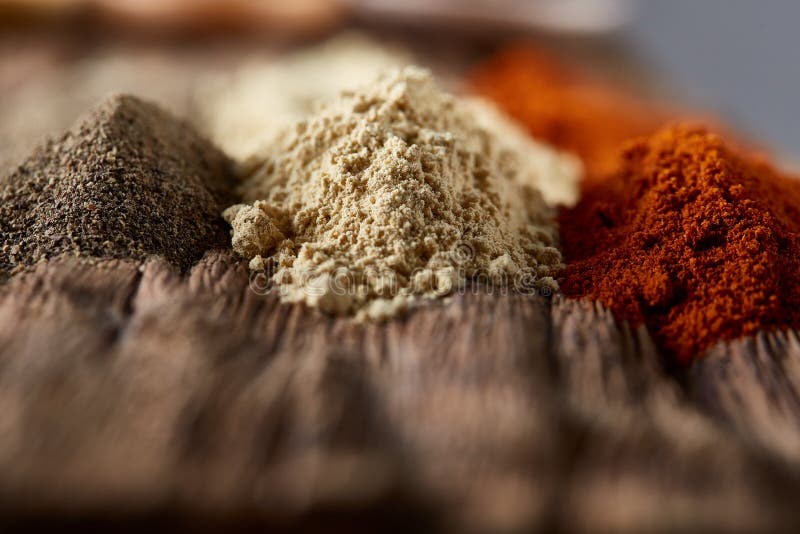 Colorful Spice Background with Different Color Spices, Macro, Selective ...