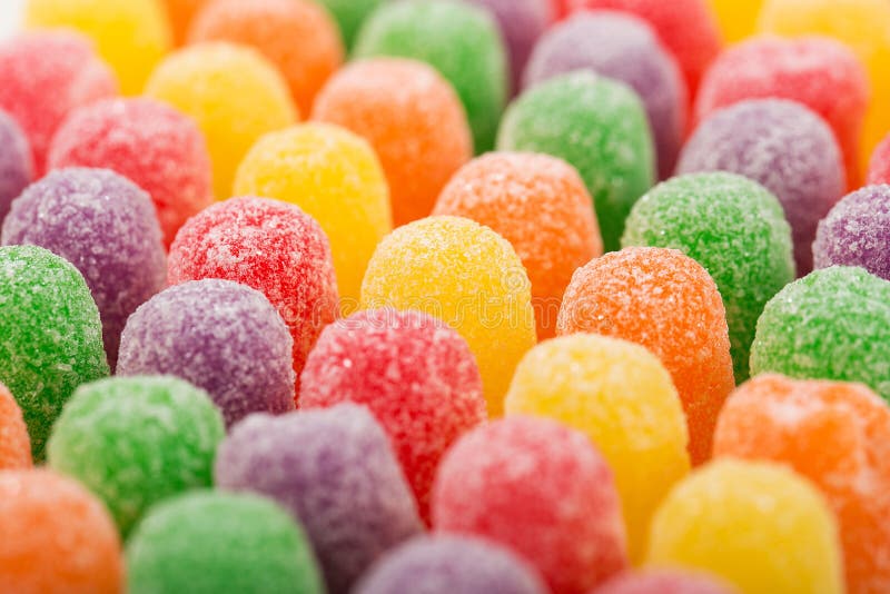 Colorful Spice Drops Candy Covered with Sugar Crystals Stock Image ...