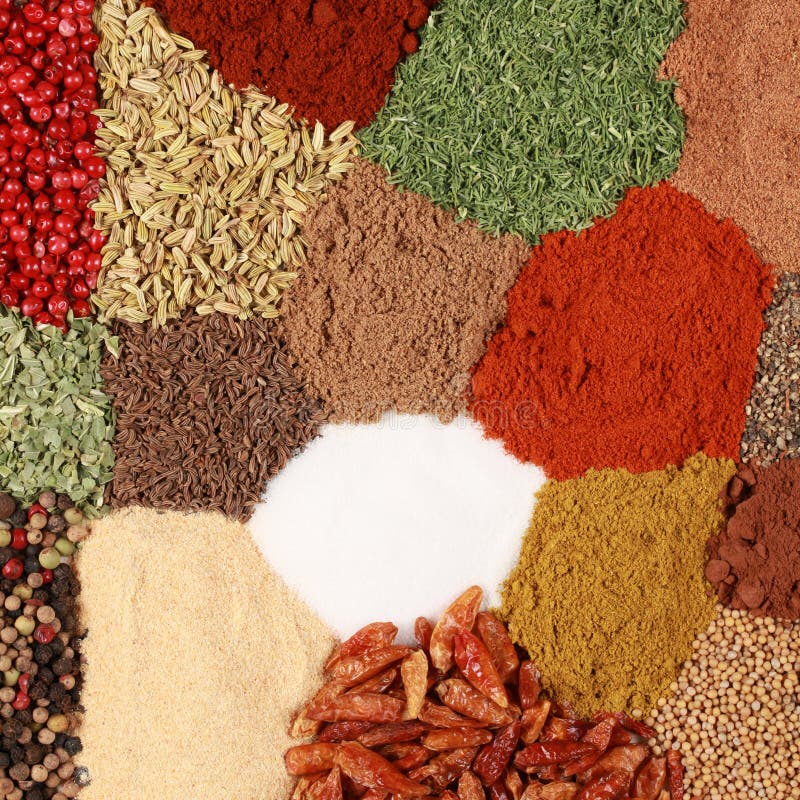 Colorful Spices stock image. Image of food, cinnamon - 25117639