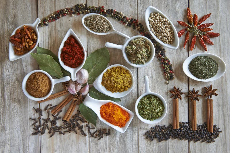 Colorful spices stock photo. Image of cumin, berries - 39687724