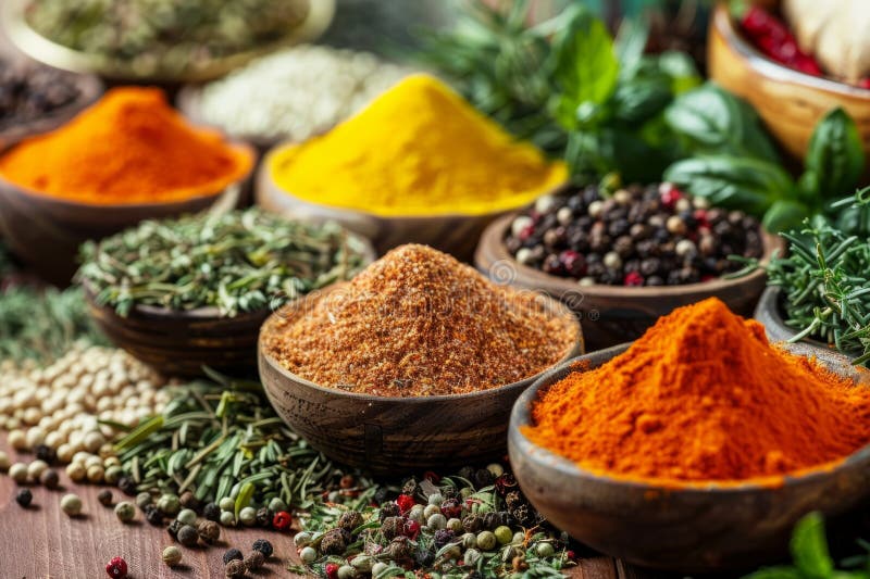 Colorful Spices for Cooking Stock Photo - Image of seed, spoon: 320912210