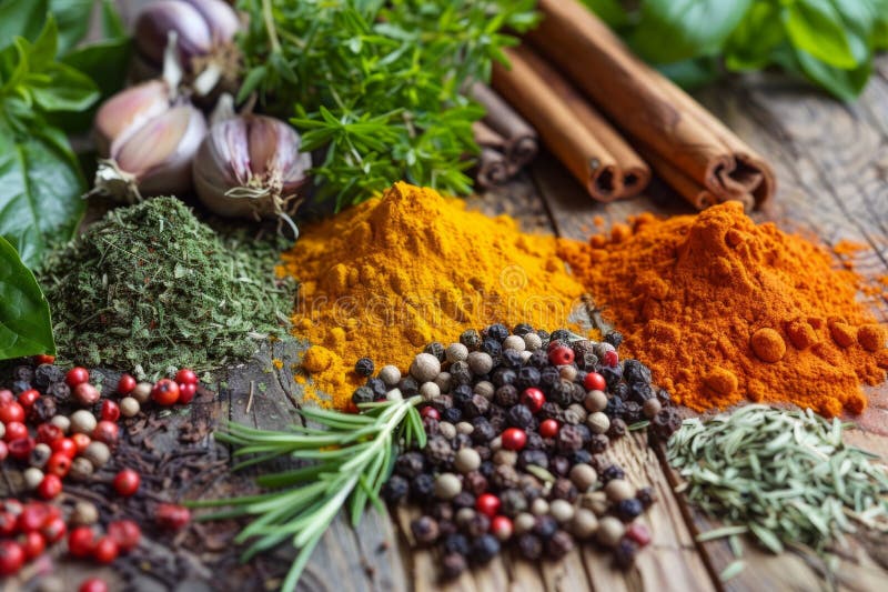 Colorful Spices for Cooking Stock Image - Image of nature, spices ...