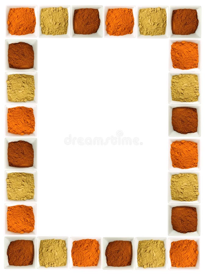 Colorful Spices Food Page Border Stock Image - Image of sheet, life ...
