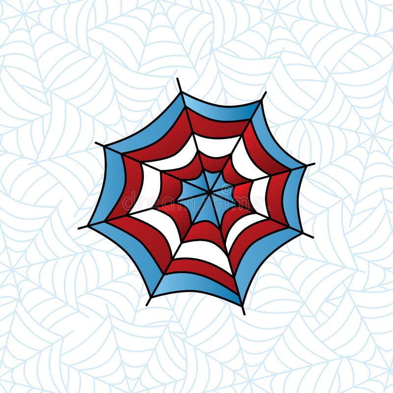 Colorful spider web art stock vector. Illustration of arachnid - 78706218
