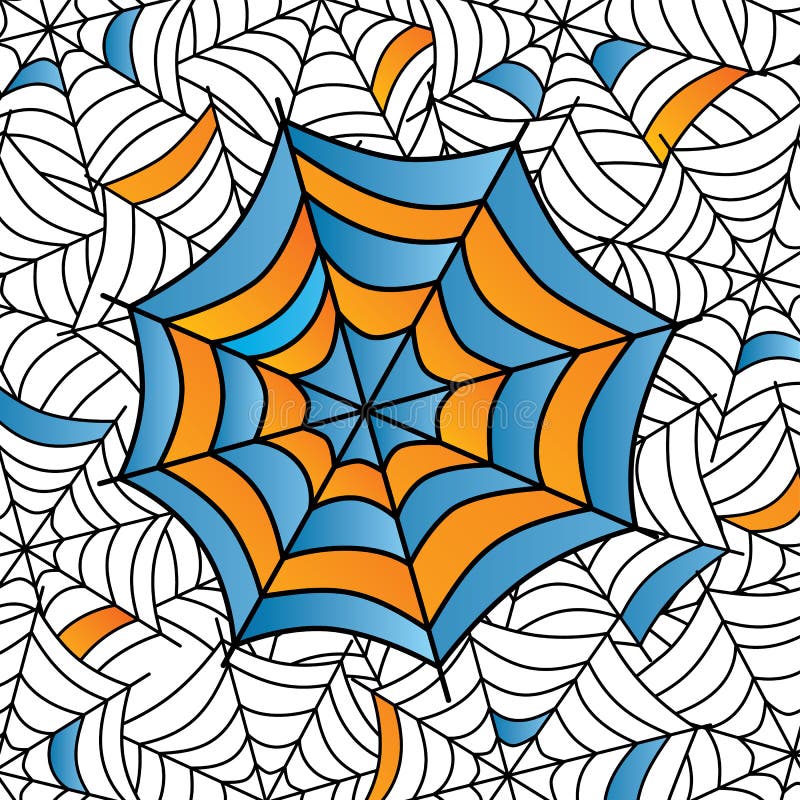Spider web art stock vector. Illustration of design, halloween - 73536086