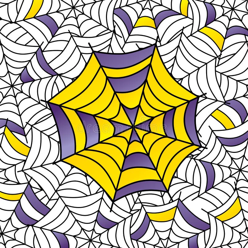 Colorful spider web art stock vector. Illustration of arachnid - 78706218