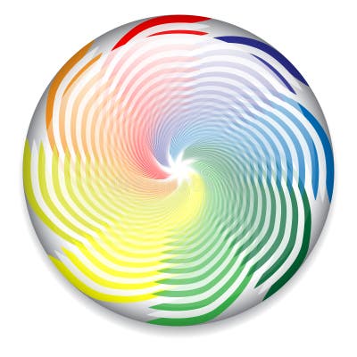 Colorful spinning button stock vector. Illustration of blue - 11254051