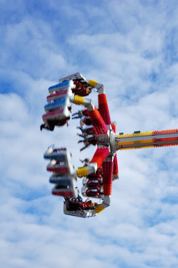 Spinning Carnival Ride stock image. Image of fair, yellow - 30647851