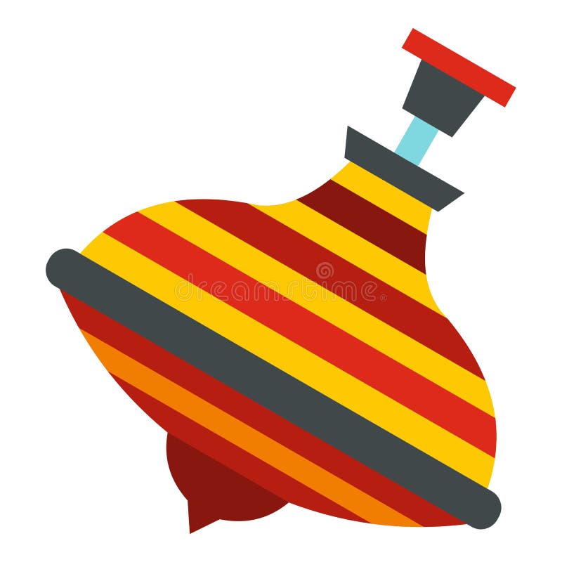 Colorful Spinning Top Icon Isolated Stock Vector - Illustration of icon ...