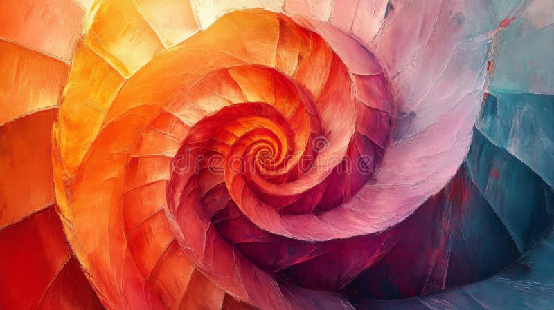 Colorful Spiral Abstract Art Stock Photo - Image of expressive, vivid ...