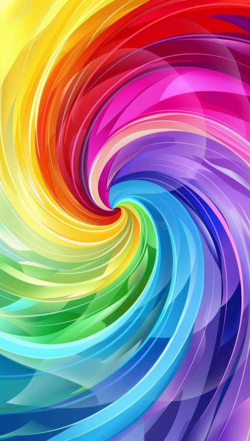 Colorful Spiral Background with Vibrant Colors and Abstract Design ...