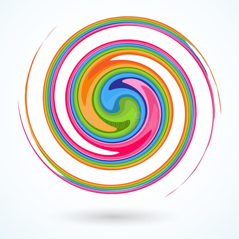Colorful Spiral Bright Abstract Circular Rotating Spiral a Pattern of ...