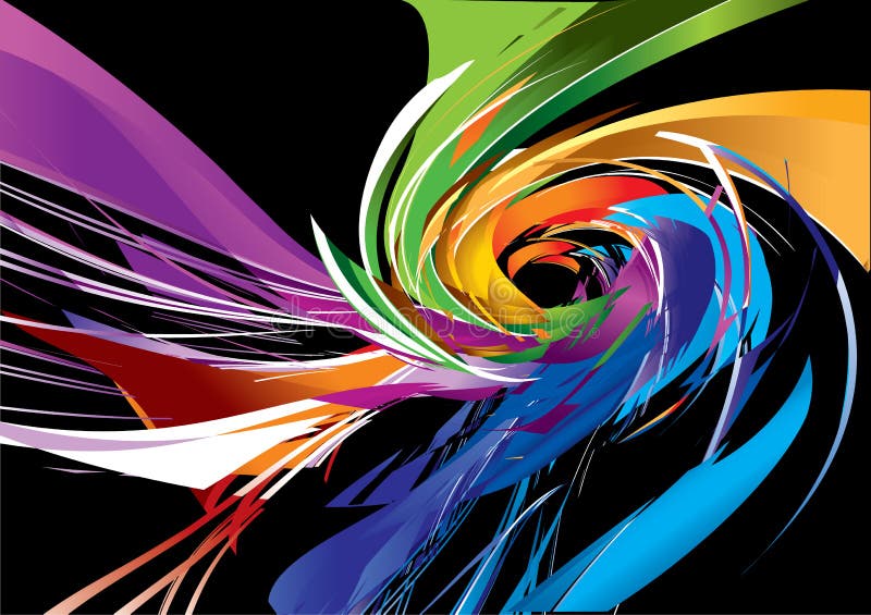 Colorful Spiral Design stock vector. Illustration of creative - 9563337