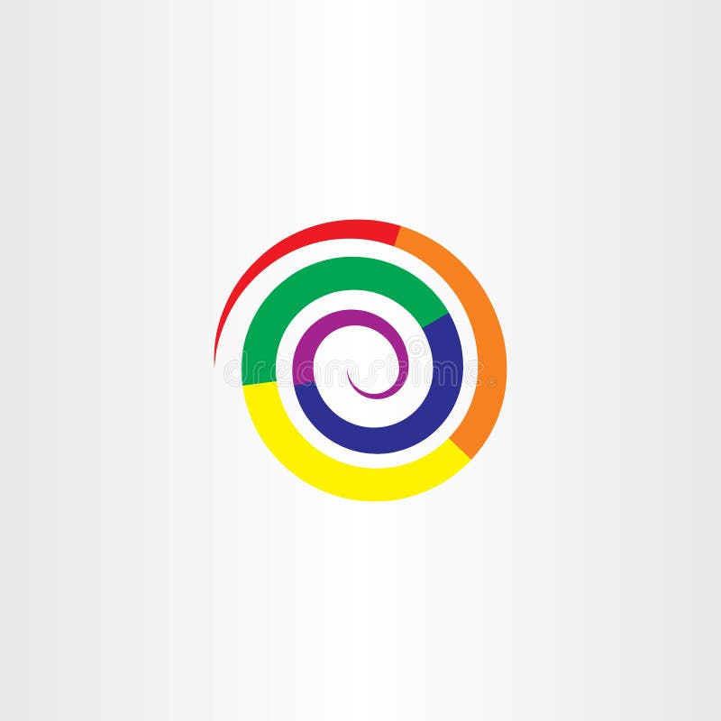 Colorful Spiral Design Element Vector Icon Logo Stock Vector ...