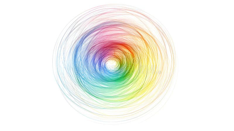 A Colorful Spiral Design Representing Motion and Creativity Stock ...