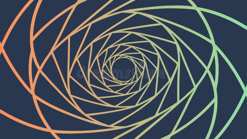 Colorful Spiral Geometric Pattern, Vector Design Generative AI Stock Illustration - Illustration ...