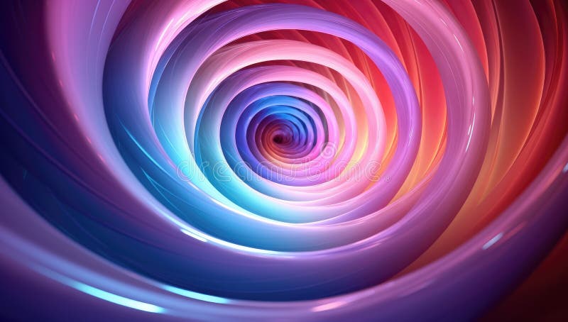 A colorful spiral of light stock illustration. Illustration of abstract ...
