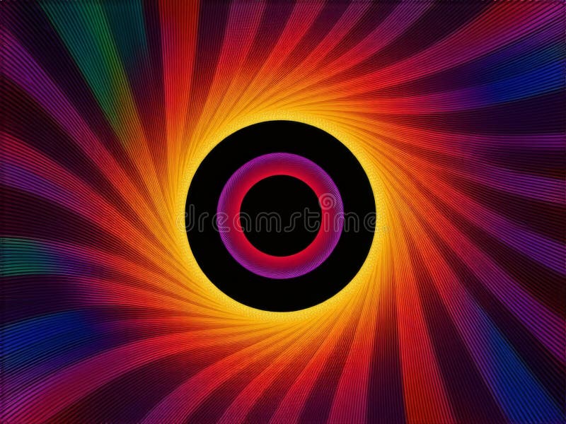Abstract Spiral Pattern Vibrant Colors Creating Mesmerizing Optical ...