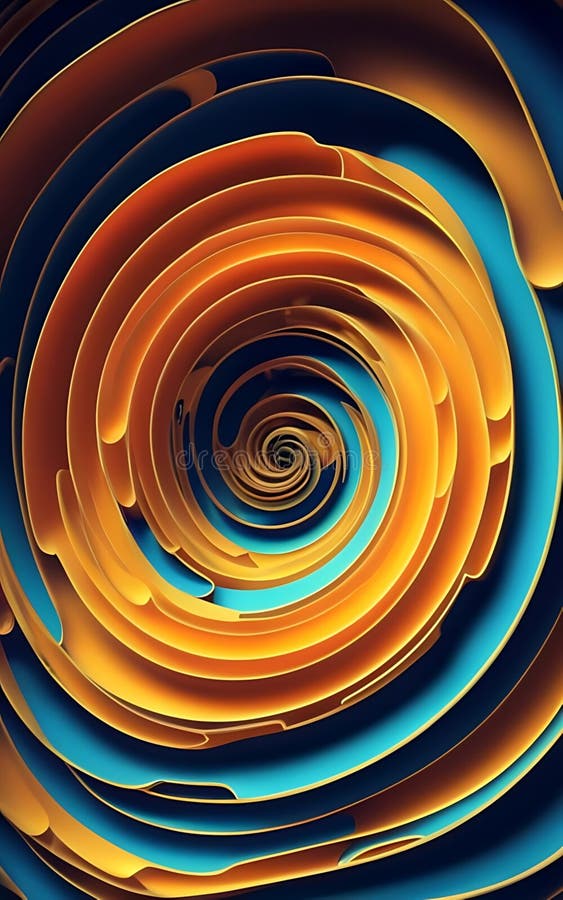 A Colorful Spiral is Shown with a Spiral Design Stock Illustration ...