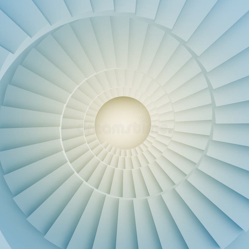 Spiral staircase. Top view stock photo. Image of stage - 62402310
