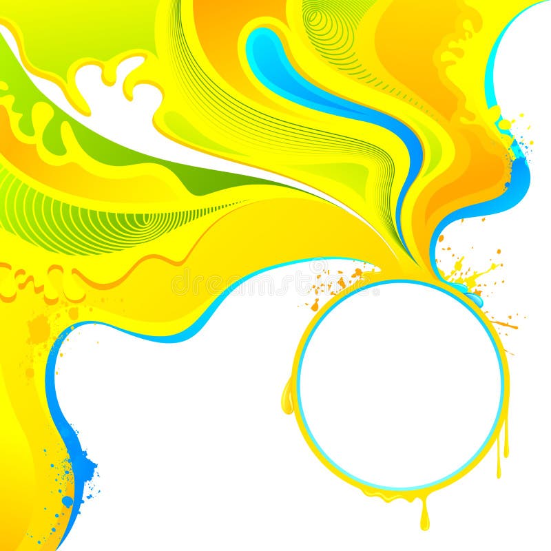 Colorful Splash of India Tricolor Stock Vector - Illustration of green ...