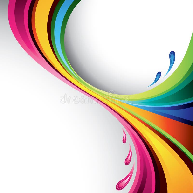 Colorful splash design stock vector. Illustration of curve - 13038970