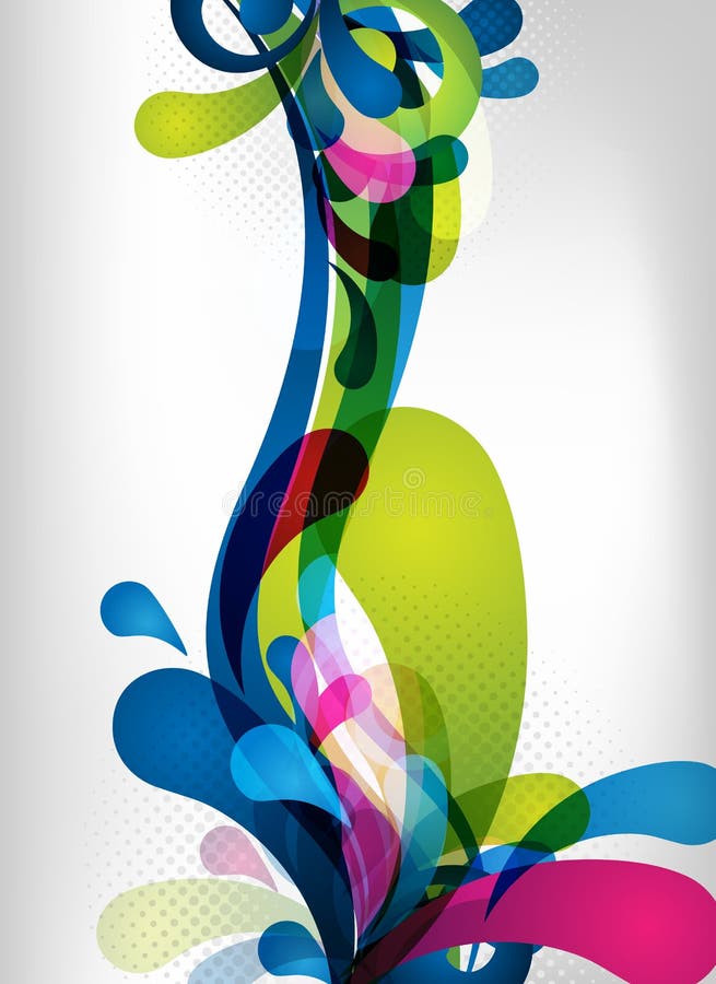 Colorful splash design stock vector. Illustration of ornament - 23849575