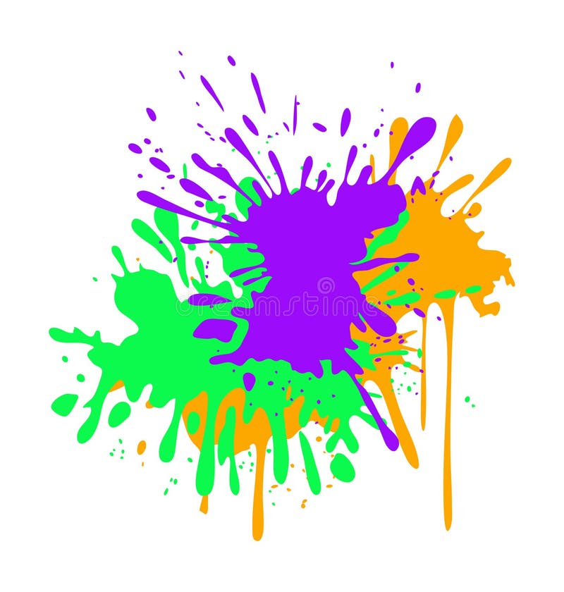 Colorful Splash in Graffiti Grunge Style. Vector Isolated Illustration ...