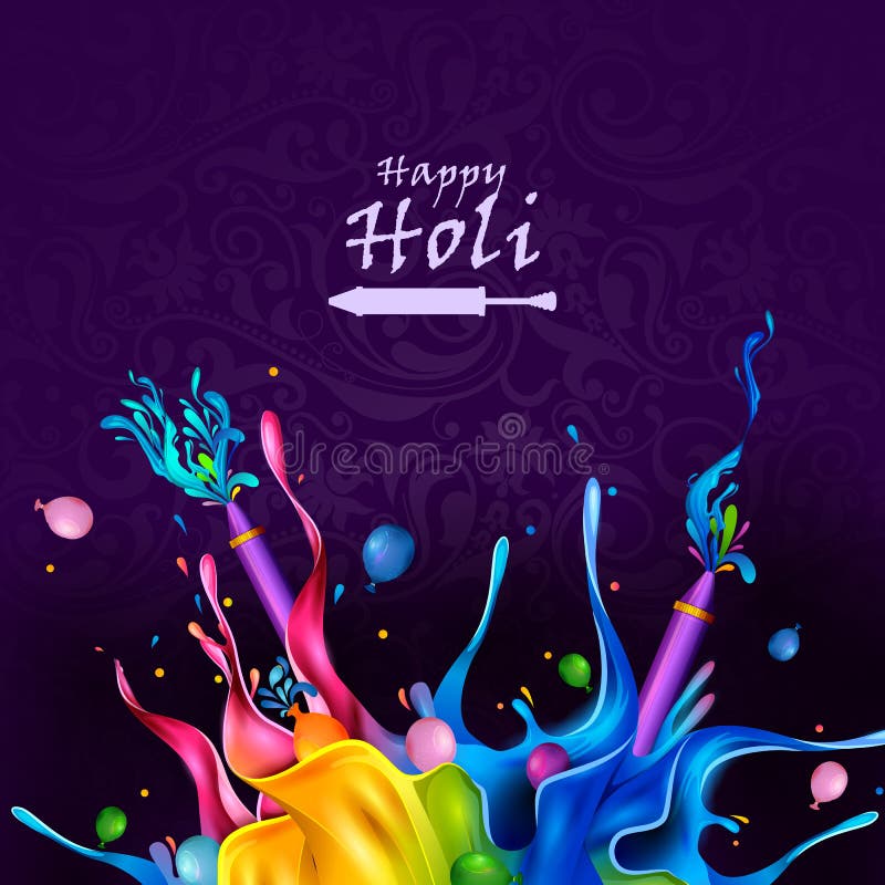 Colorful Splash for Holi Background Stock Vector - Illustration of ...