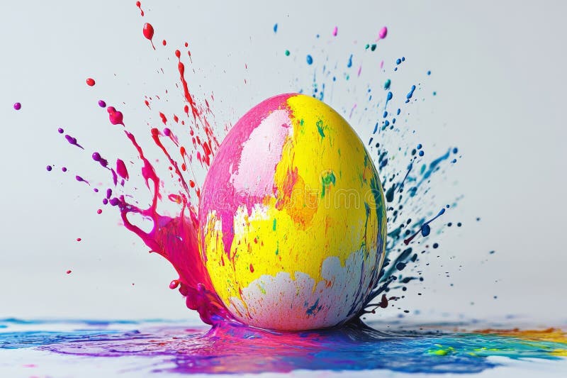Rainbow Easter Egg Splash Festive Celebration Spring Stock Photos - Free & Royalty-Free Stock ...