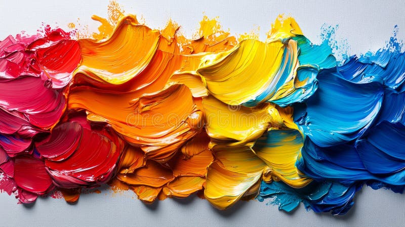 Colorful Splashes Blend Together Dynamic Display Creativity and ...