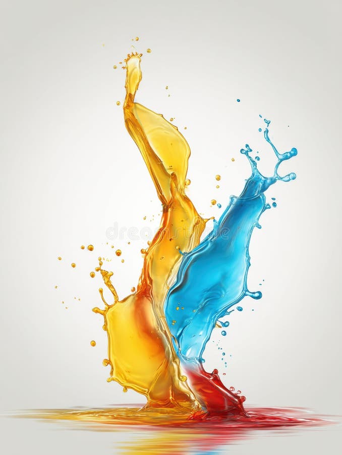 Colorful Splashes of Gasoline Impacting Water Create Vibrant Patterns ...