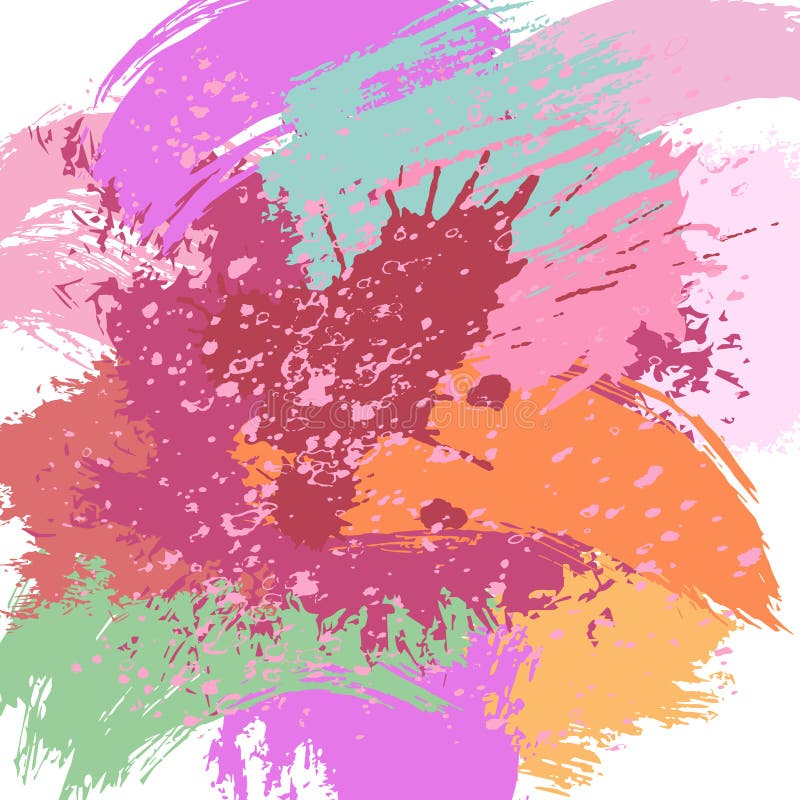 Colorful Splashes and Spots Stock Vector - Illustration of scatter ...