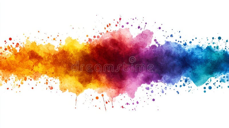 Colorful Splatters Leap Across the Canvas, Forming an Abstract ...