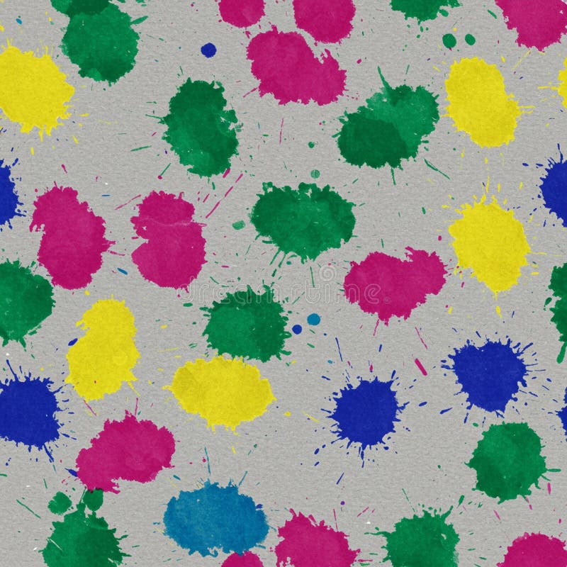 Colorful Splatters of Paint on a Textured Gray Background Create a ...