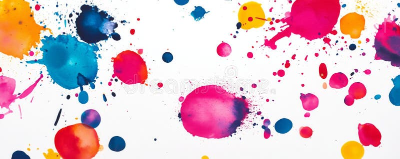 Colorful Splotches Create a Lively Backdrop with a Mix of Hues Stock ...