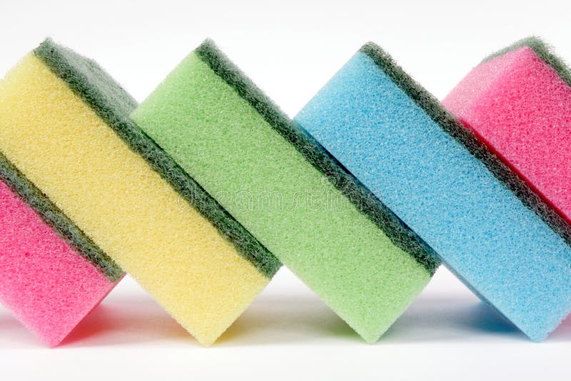 Colorful sponges stock photo. Image of home, pattern - 19440246