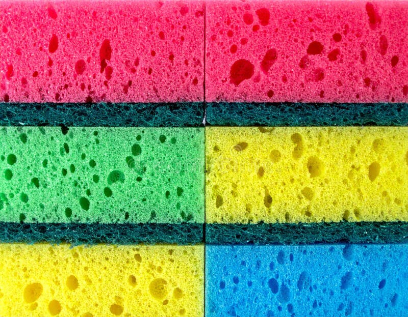 Colorful Sponges Close Up Texture Background Stock Illustration ...
