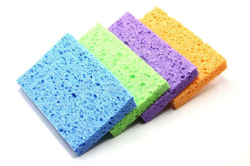 A purple square sponge stock photo. Image of absorbant - 14238724