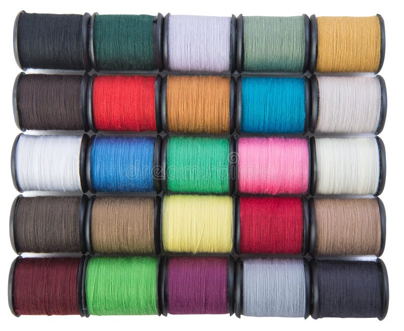 Colorful Spool Set stock photo. Image of cloth, close - 57058526