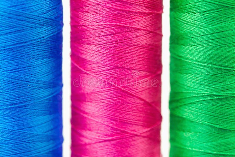 Embroidery Colorful Thread Spools Stock Image - Image of orange, line ...