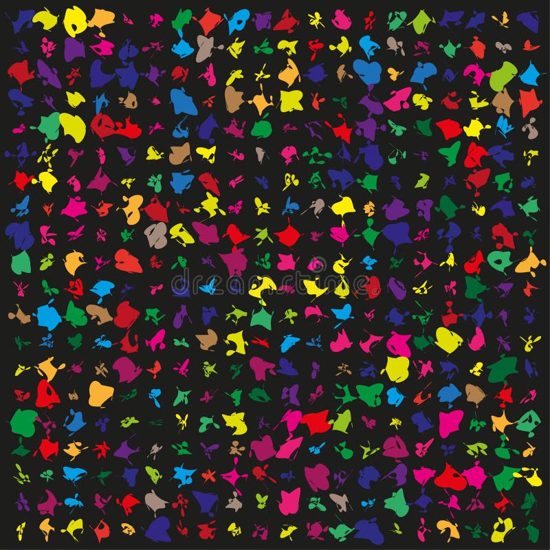 Colorful Spots Icon. Abstract Digital Texture. Paint Splatter Vector ...