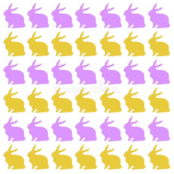 Colorful Spring Easter Bunnies Design Pattern Texture Wallart Stock ...