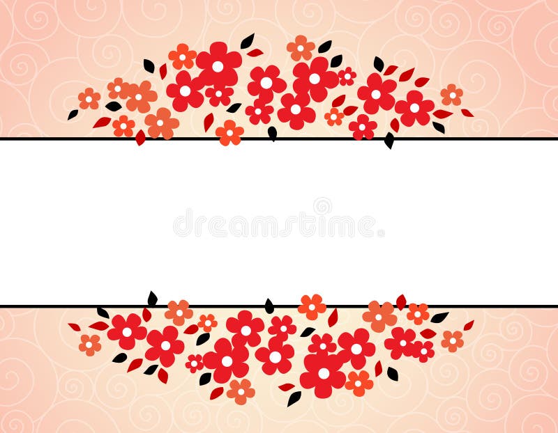 Spring border / frame stock illustration. Illustration of decoration ...