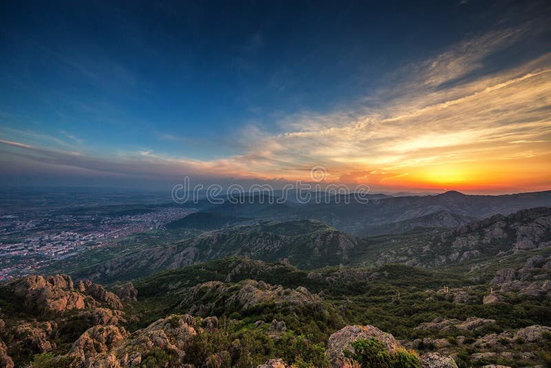 Colorful Spring Landscape in the Mountains Stock Image - Image of ...